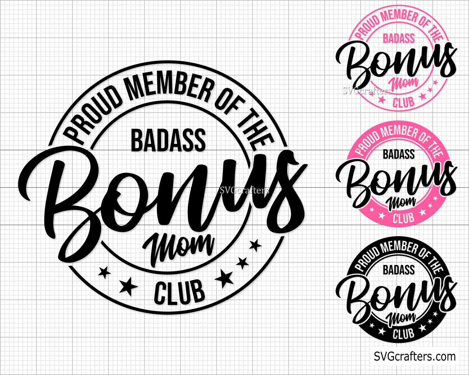 Bonus Mom Club Svg Step Mom Svg Mom Svg Bonus Mom Svg Bad - Etsy
