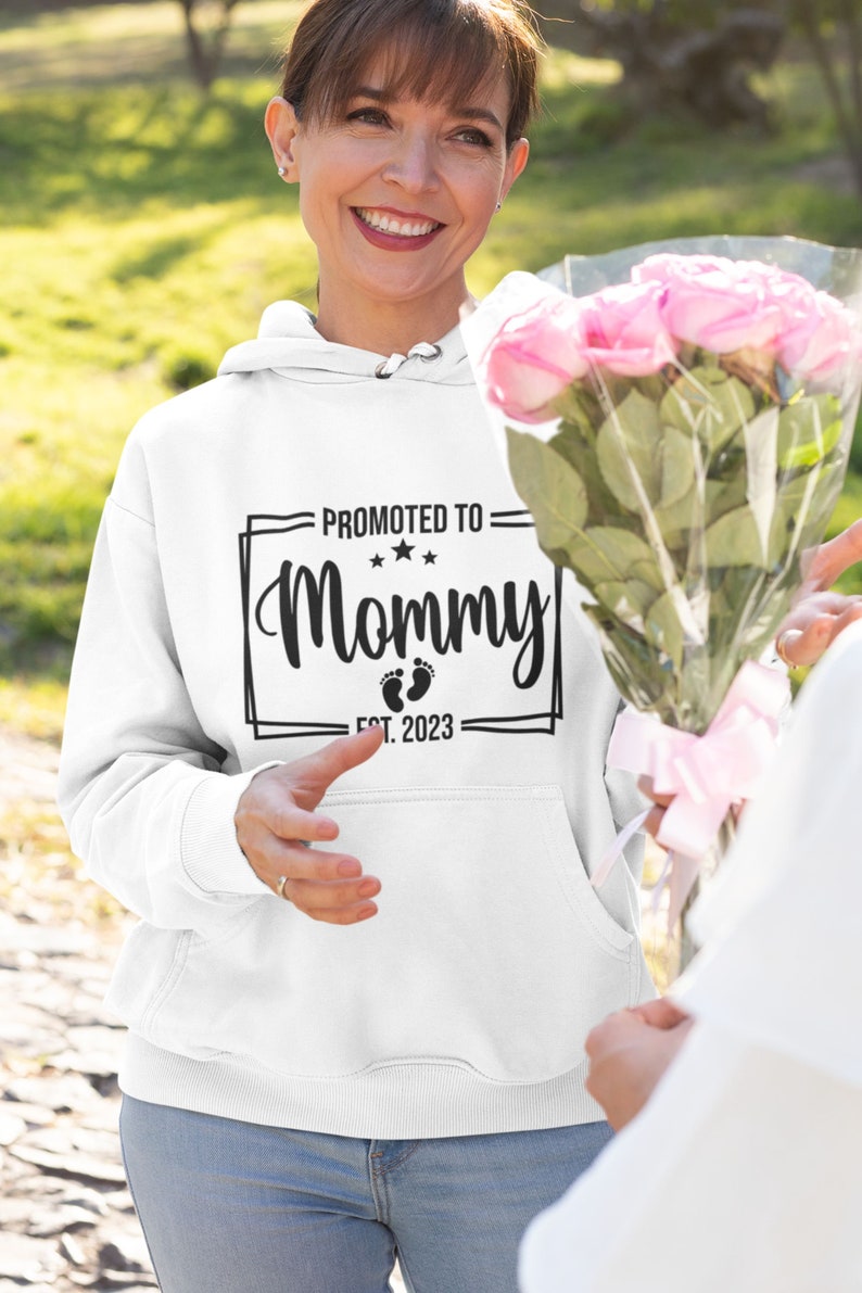 Promoted to Mommy Svg Png Baby Announcement Svg Established - Etsy