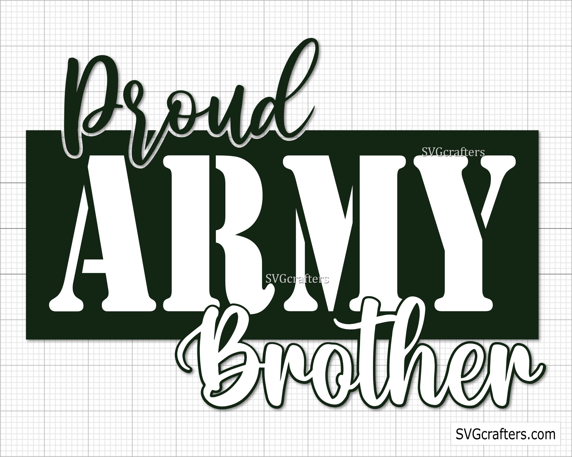 Proud Army Brother Svg Army Svg Army Brother Svg Army Wife - Etsy