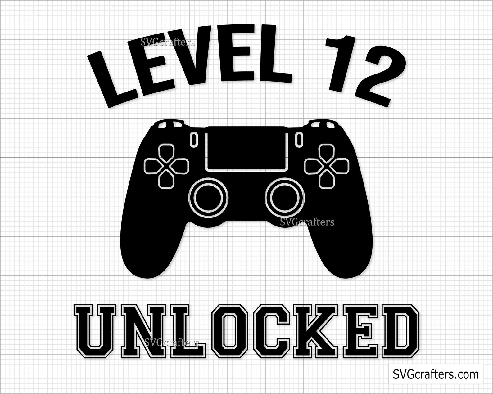 Level 12 Unlocked Svg 12th Birthday Svg My 12th Birthday - Etsy