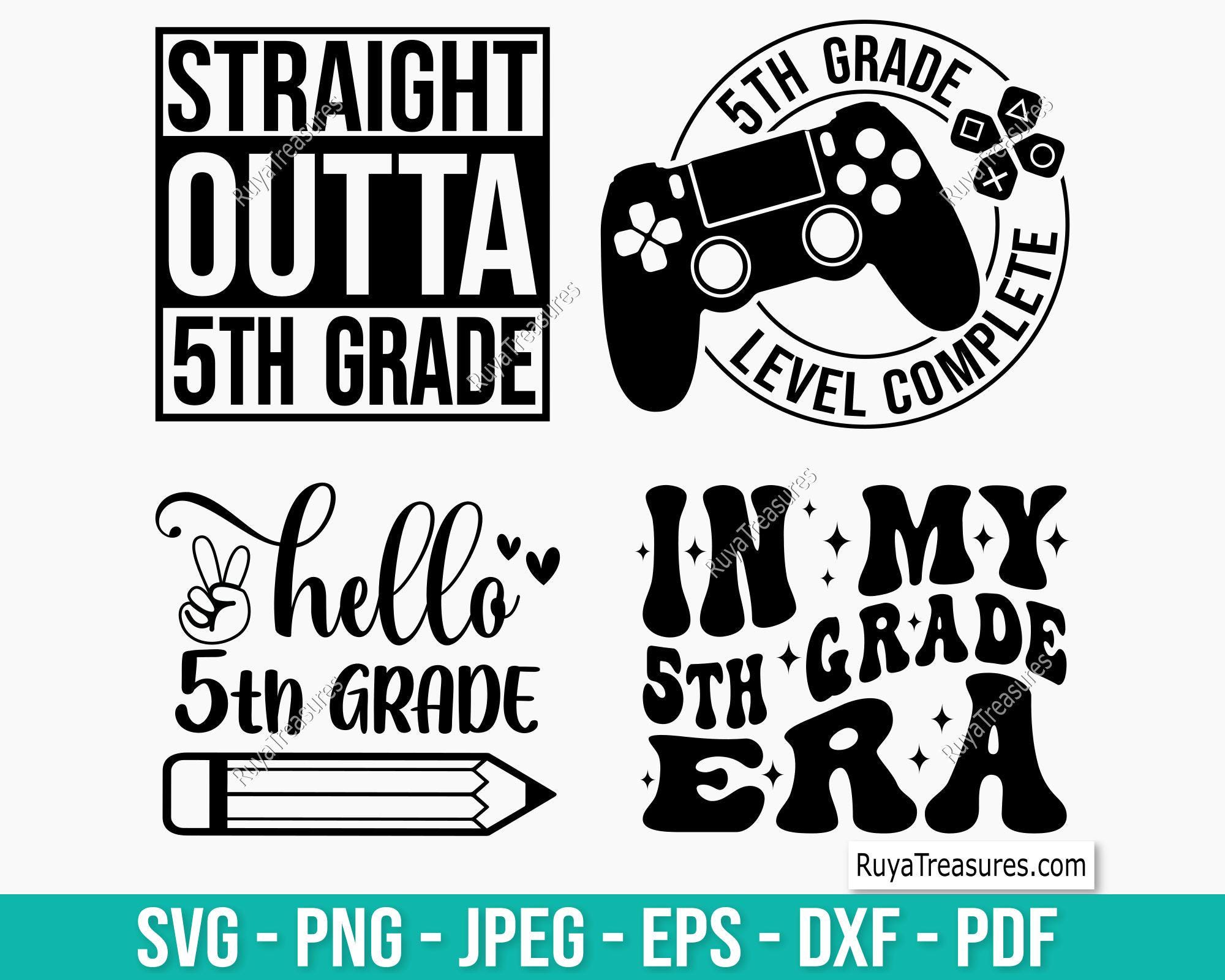 5th Grade Level Complete Svg, 5th Grade Svg, Fifth Grade Svg, Back to ...