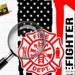Fire Fighter Tattered Flag, Firefighter Flag Svg, Clipart for Cricut ...