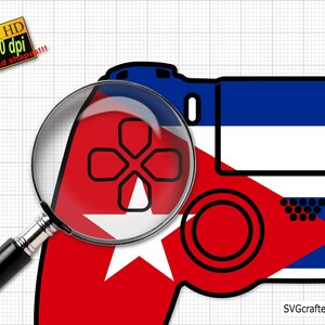 Cuban Flag Video Game Controller Svg Png, Cuban Flag Svg Png, Cuban Svg ...