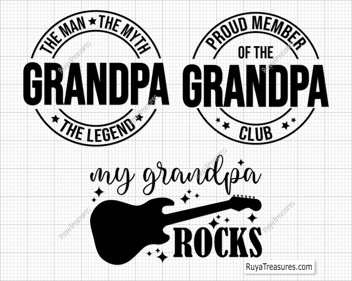 Grandpa Bundle Svg Png, Grandpa Svg, Father's Day, Funny Grandpa Shirt ...
