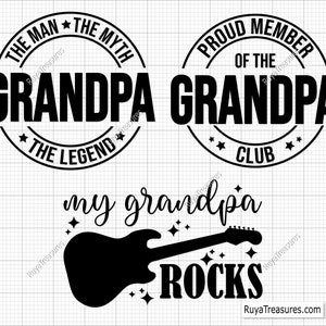 Grandpa Bundle Svg Png, Grandpa Svg, Father's Day, Funny Grandpa Shirt ...