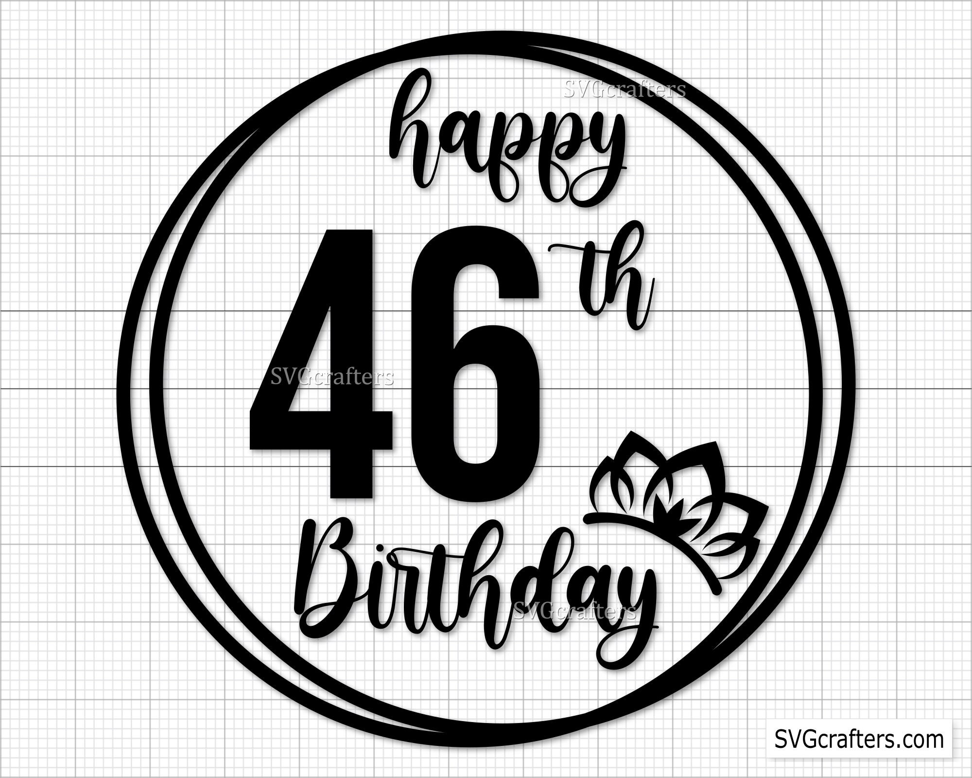 46th Birthday Svg Png 46th Svg Aged to Perfection Svg 46 | Etsy
