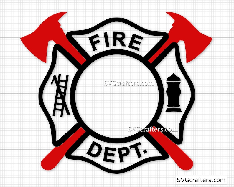 Firefighter Svg Fireman Svg Fire Dept Svg Fire Department | Etsy