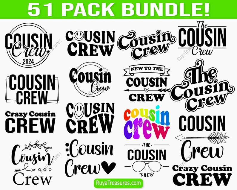 Cousin Crew Svg, Cousin Svg, Cousin Squad Svg, Cousin Trip Svg, Cousin ...