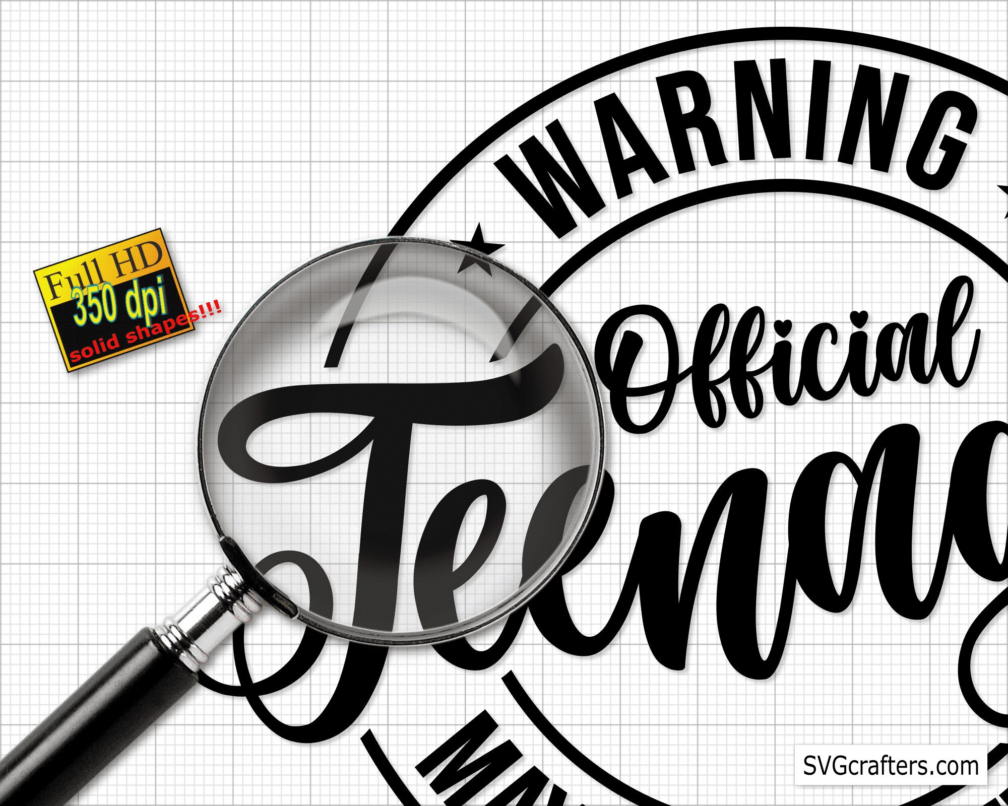 Bundle Warning Official Teenager Svg 13th Birthday Svg - Etsy