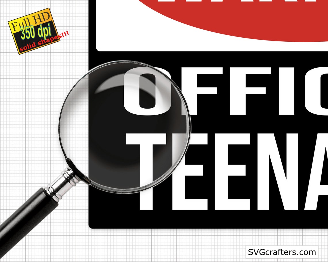 Warning Official Teenager Svg Official Teenager Svg 13th - Etsy
