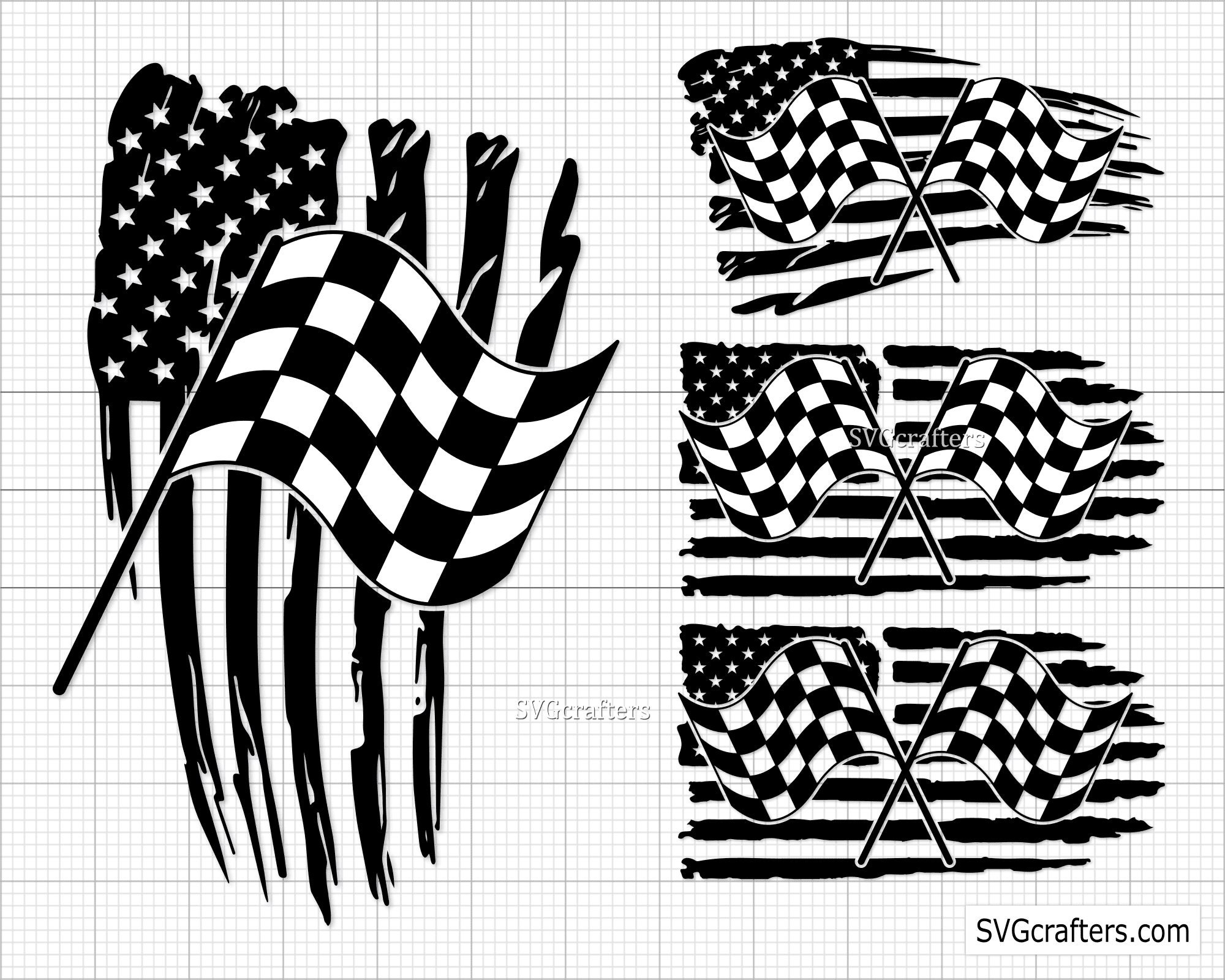 Checkered Flag Svg Racing Usa Flag Racelife Svg Racing Svg | Etsy