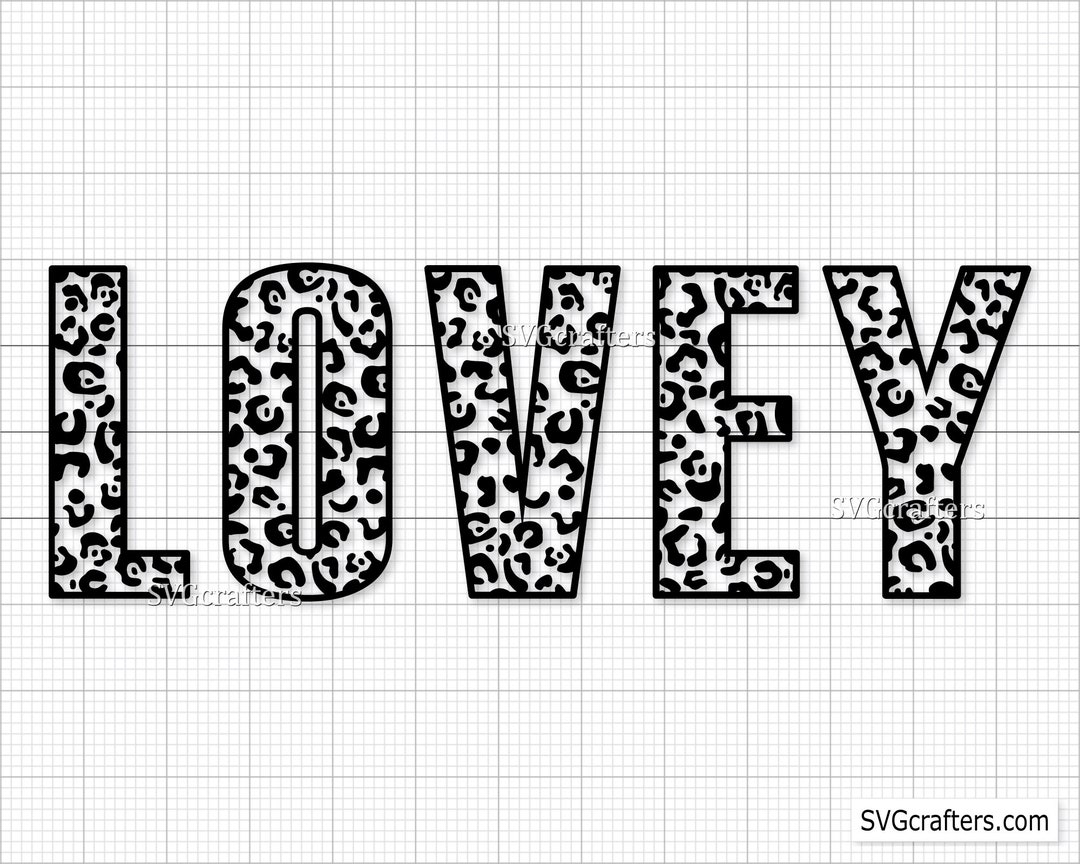 LOVEY Leopard Svg Png, Leopard Lovey Svg, Grandma Svg, Mom and Grandma ...