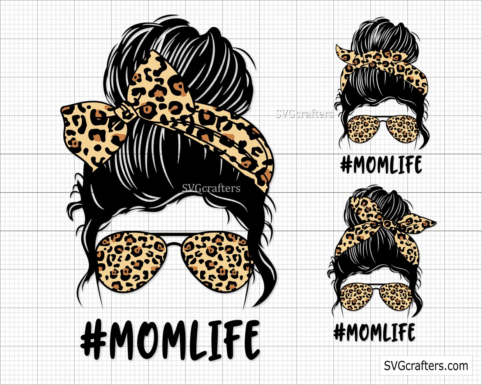 Leopard Mama Svg Leopard Print Svg Mama Leopard Png Mom Etsy