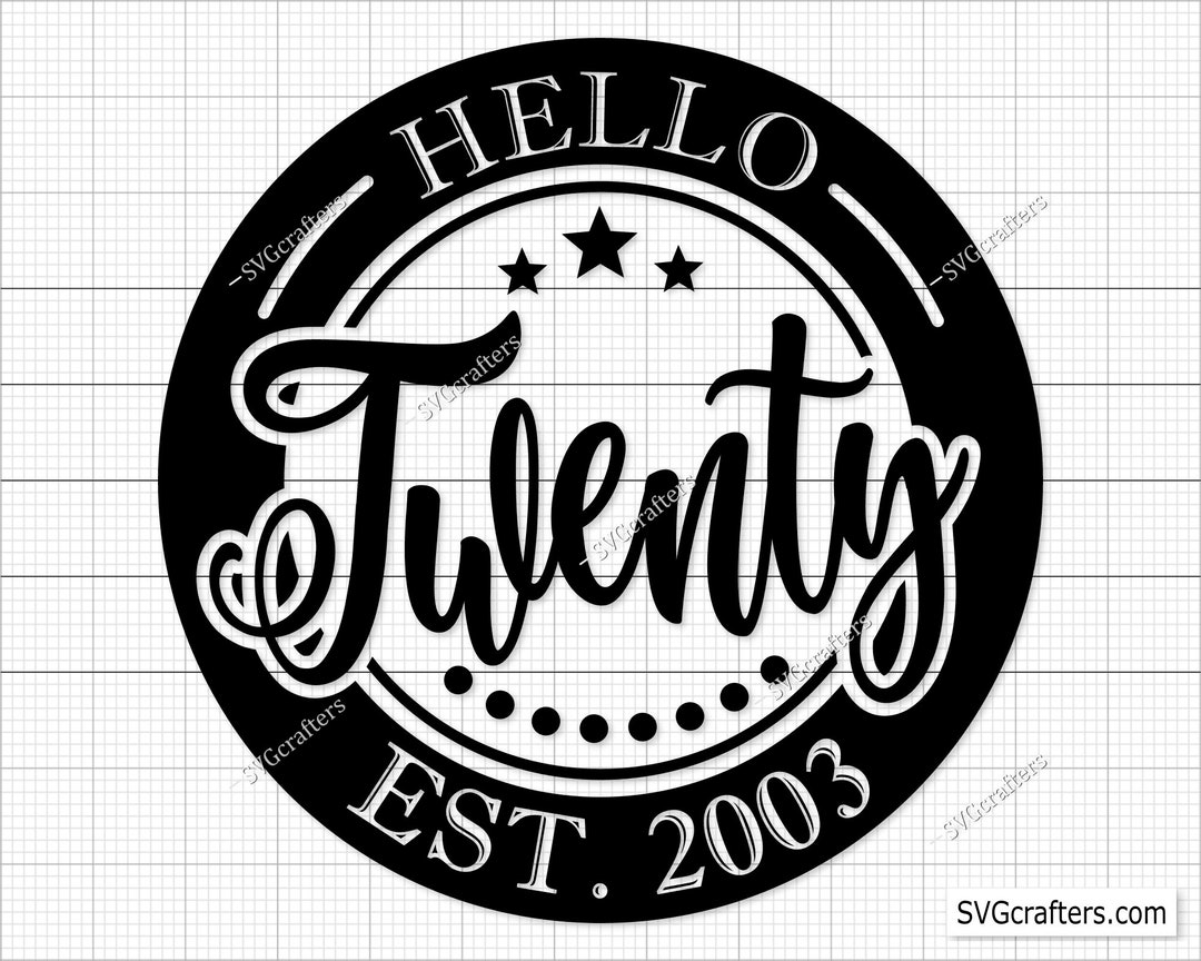 Hello Twenty Svg 20 and Fabulous Svg 20th Birthday Svg Sexy - Etsy Canada