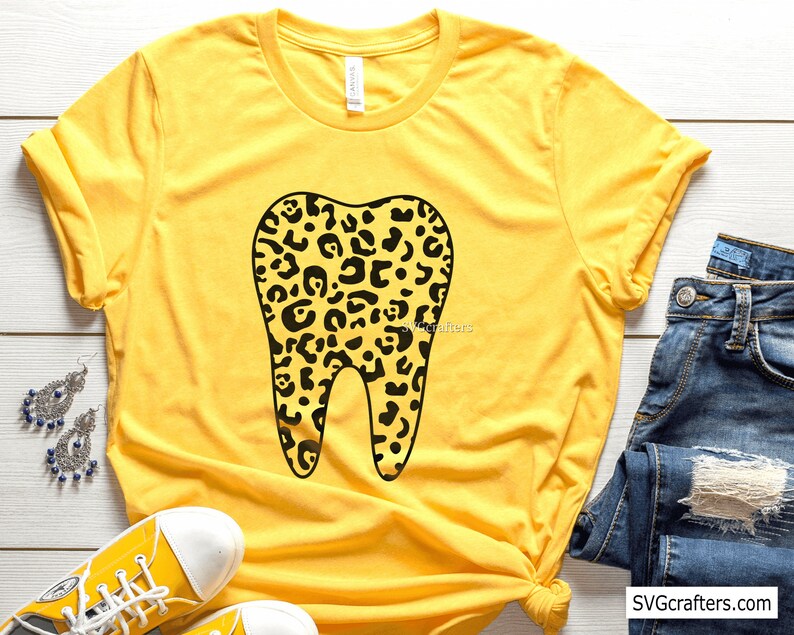Tooth Svg Dental Svg Teeth Svg Dentist Tooth Svg Leopard - Etsy
