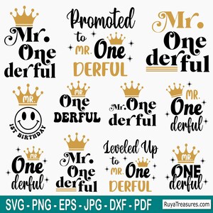 Mr Onederful Svg Png, First Birthday Svg Png, 1st Birthday Svg ...