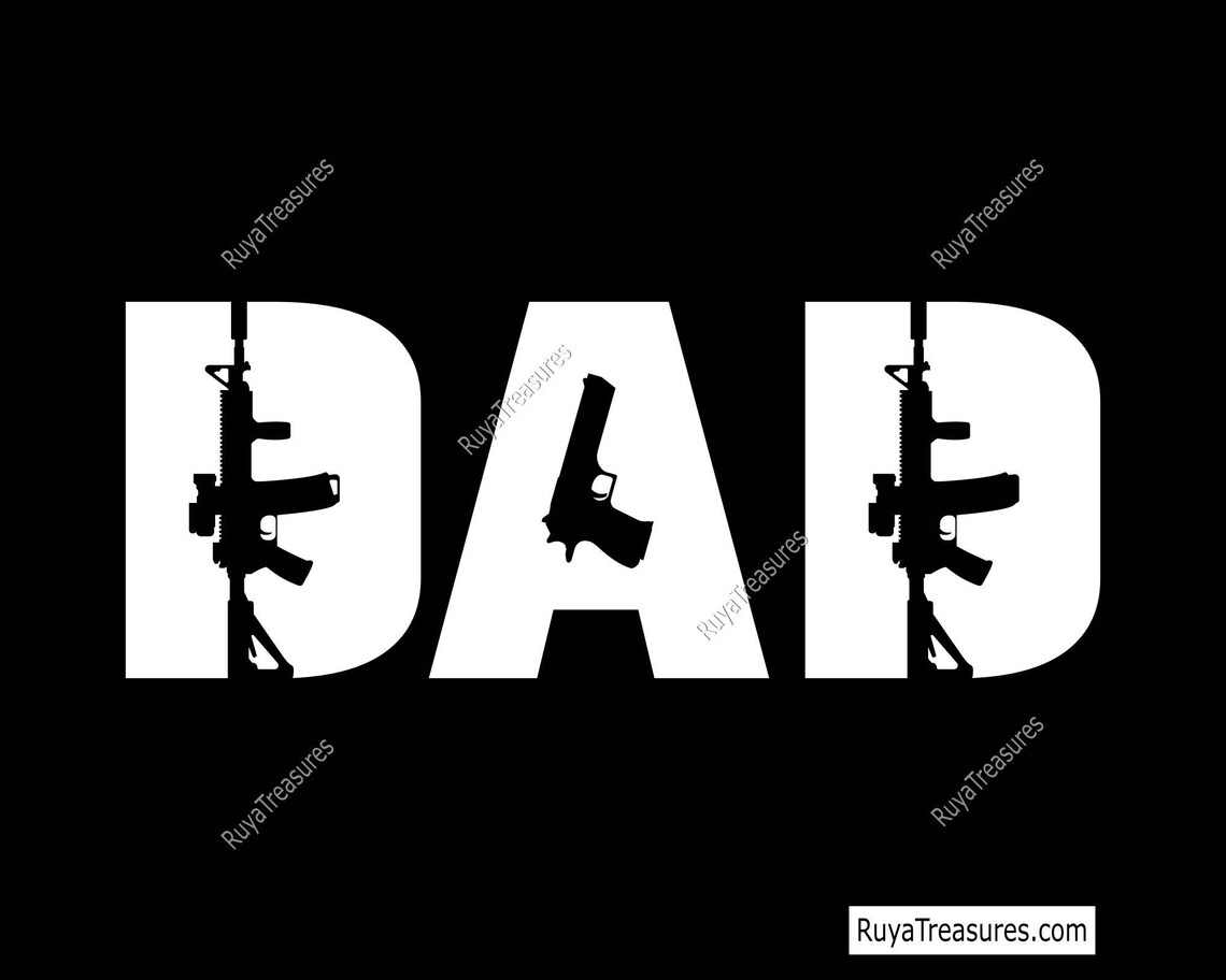 Gun Alphabet Font Letters Svg, Second Amendment Svg, Dad Rifle Svg, 2nd ...