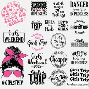 Girls Weekend Svg, Girls Trip Svg Bundle, Vacation Svg, Girls Trip Svg ...