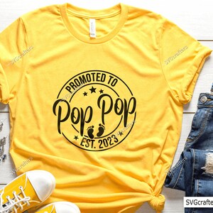 Promoted to Pop Pop Svg Png Baby Announcement Svg - Etsy