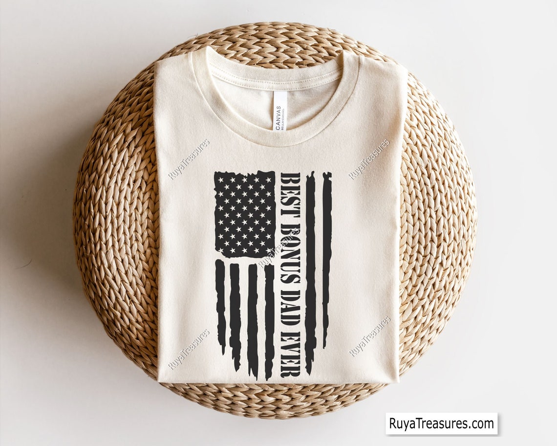 Best Bonus Dad American Flag Svg Png, 4th of July Svg, Bonus Dad Svg ...