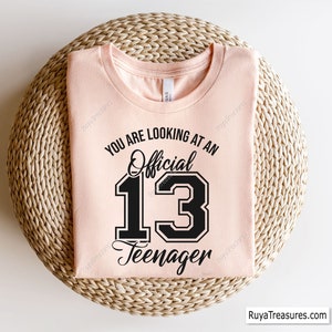13 Official Teenager Svg, 13th Birthday Svg, Birthday Girl Svg, 13th ...