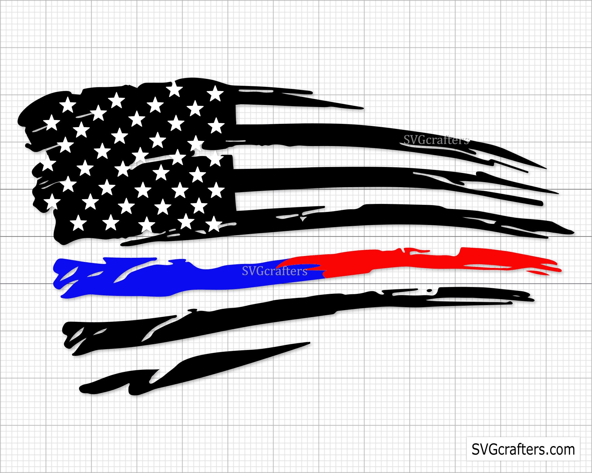 American Flag Thin Blue and Red Line Svg Thin Red Line Svg - Etsy
