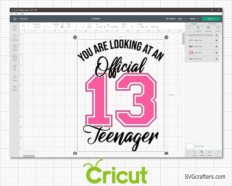Bundle Warning Official Teenager Svg 13th Birthday Svg - Etsy