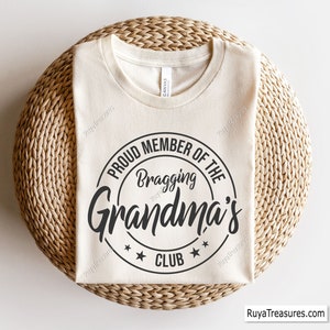 Proud Member of the Bragging Grandma’s Club Svg, Badass Mom Svg, Cool ...