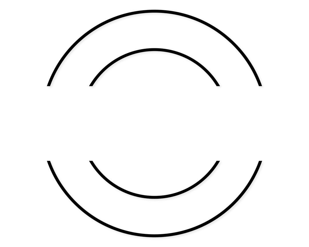 Double Circle Frame Svg, Circle Monogram Svg, Circle Split Svg, Circle ...