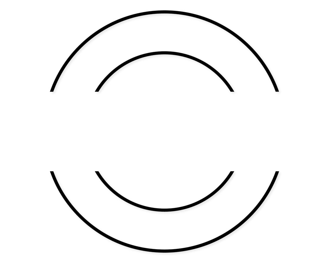 Double Circle Frame Svg Circle Monogram Svg Circle Split - Etsy Canada