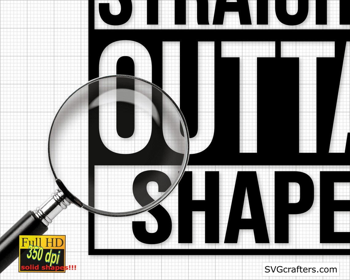 Straight Outta Shape Svg Straight Outta Svg Fitness Svg | Etsy