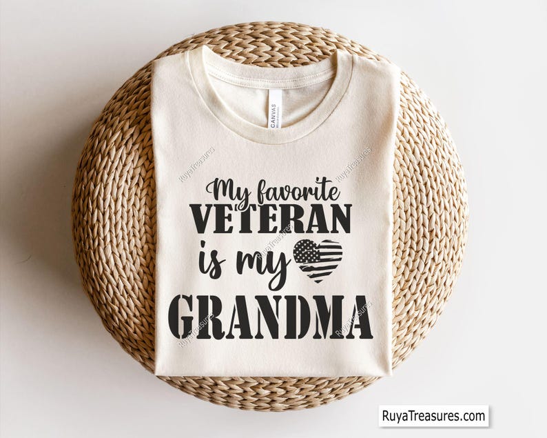 Grandma Veteran Svg Png, My Favorite Veteran is My Grandma Svg ...