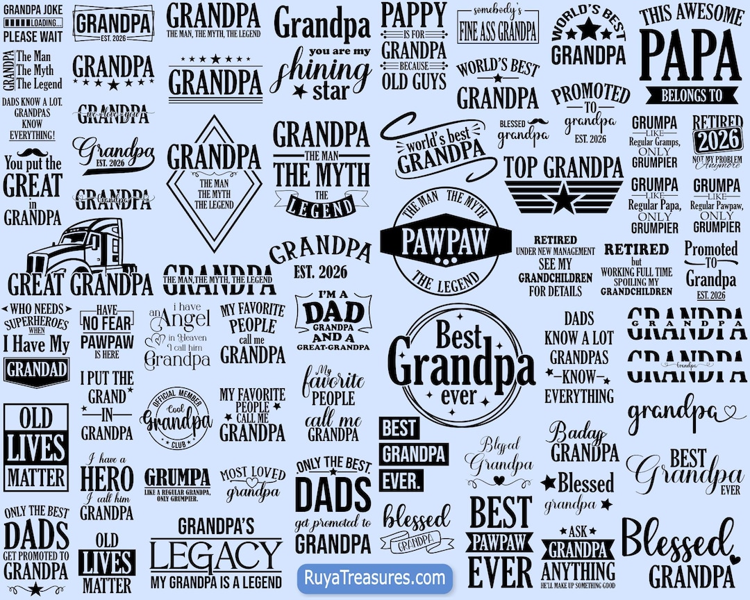 Fathers Day Svg, Grandpa Svg, Father's Day, Funny Grandpa Shirt Designs ...