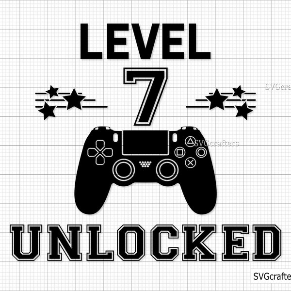 Level 7 Unlocked Svg - Etsy