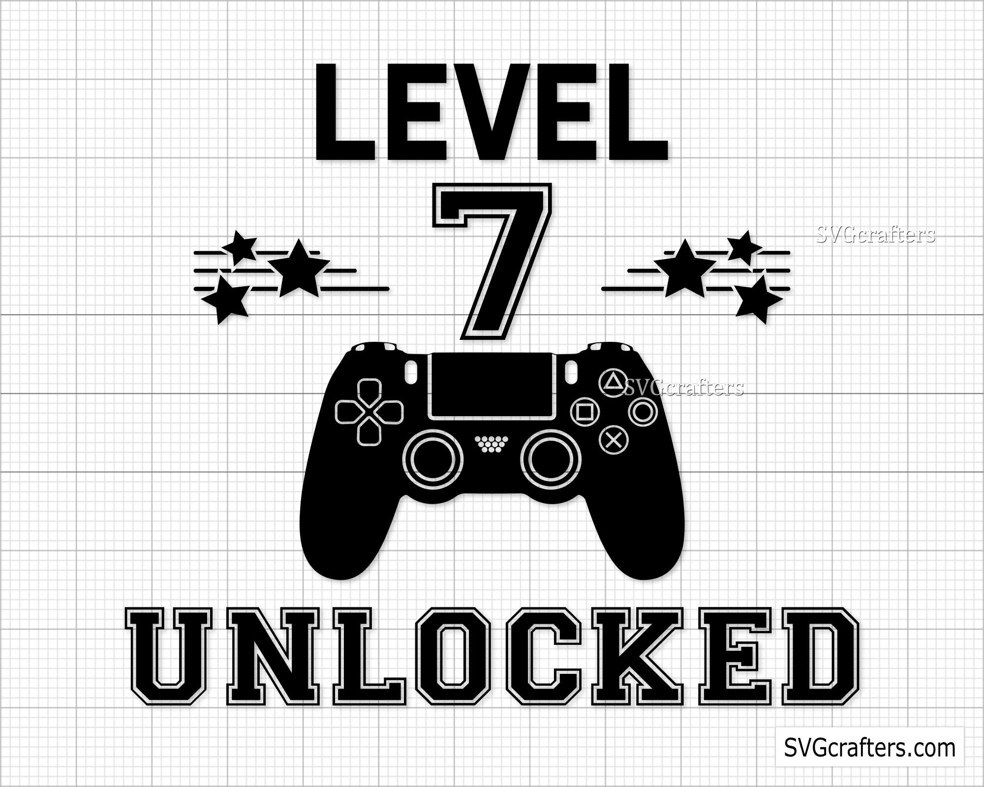 Buy Level 7 Unlocked Svg 7th Birthday Svg My 7th Birthday Svg Online in ...