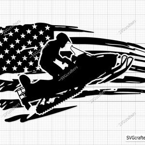 Snowmobile Man Flag SVG, Snowmobile Svg, Sledlife Svg, Skiing Svg ...