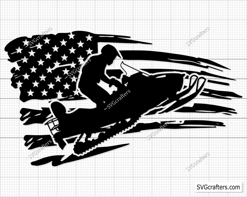 Snowmobile Man Flag SVG, Snowmobile Svg, Sledlife Svg, Skiing Svg ...