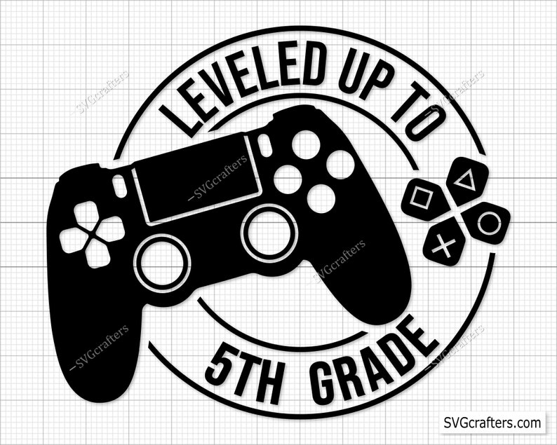 Leveled up to 5th Grade Svg Png Fifth Grade Svg Back to - Etsy