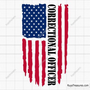 Correctional Officer Flag Svg, Correctional Officer Svg, Corrections ...