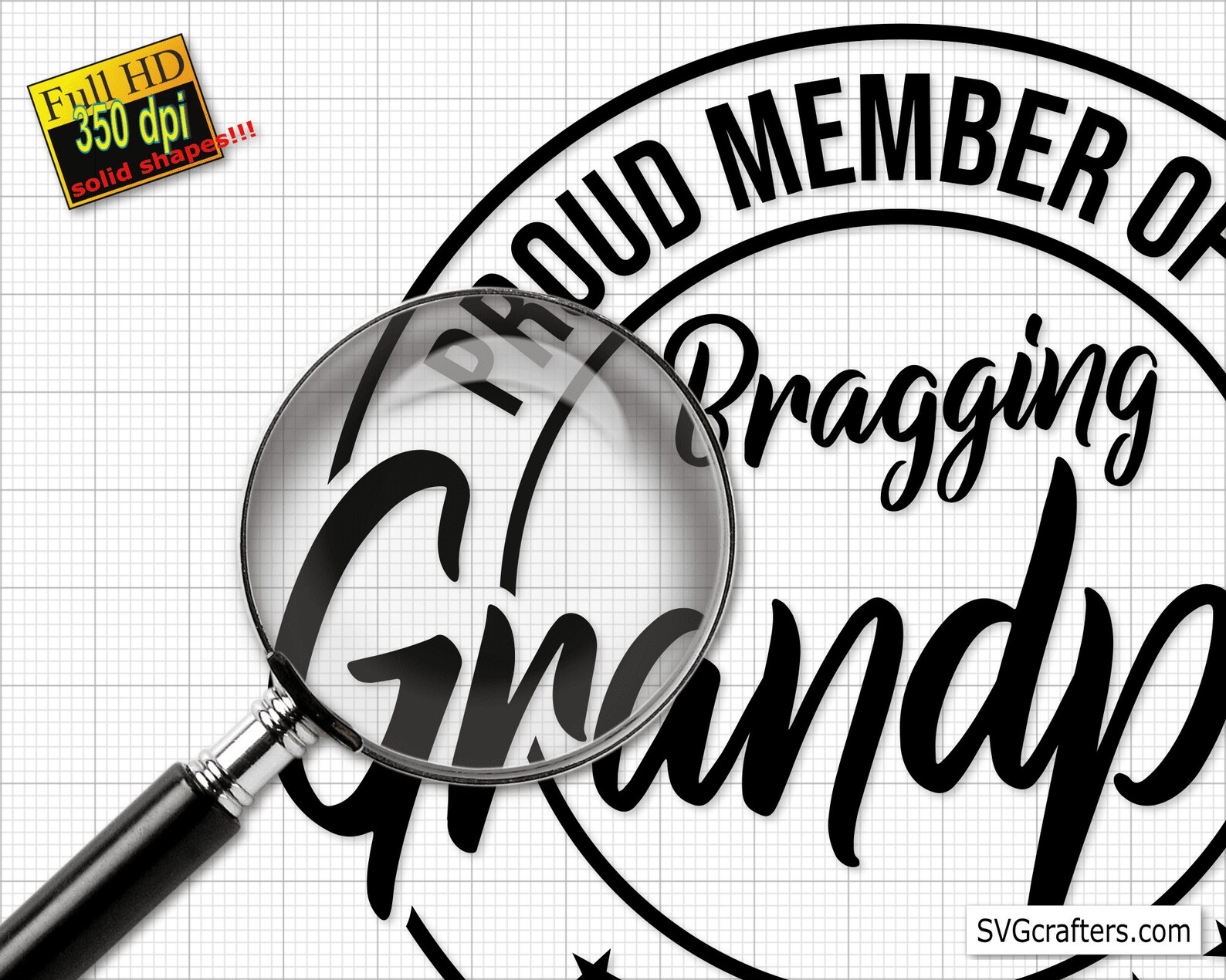 Proud Member of the Bragging Grandpa’s Club Svg, Grandpa Svg, Grandma ...