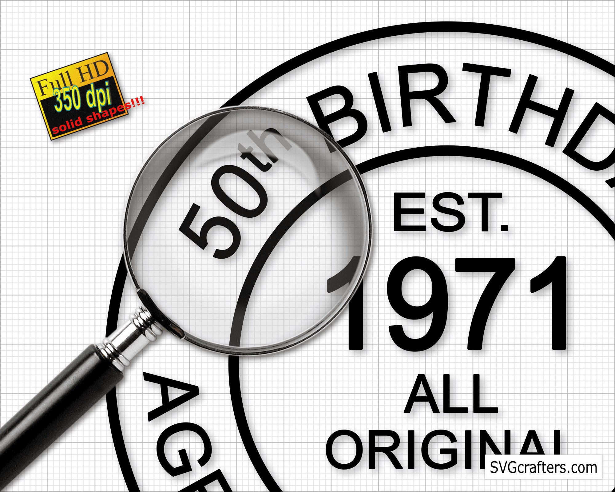 50th Birthday Svg 50 and Fabulous Svg Fifty Svg Forty Svg | Etsy