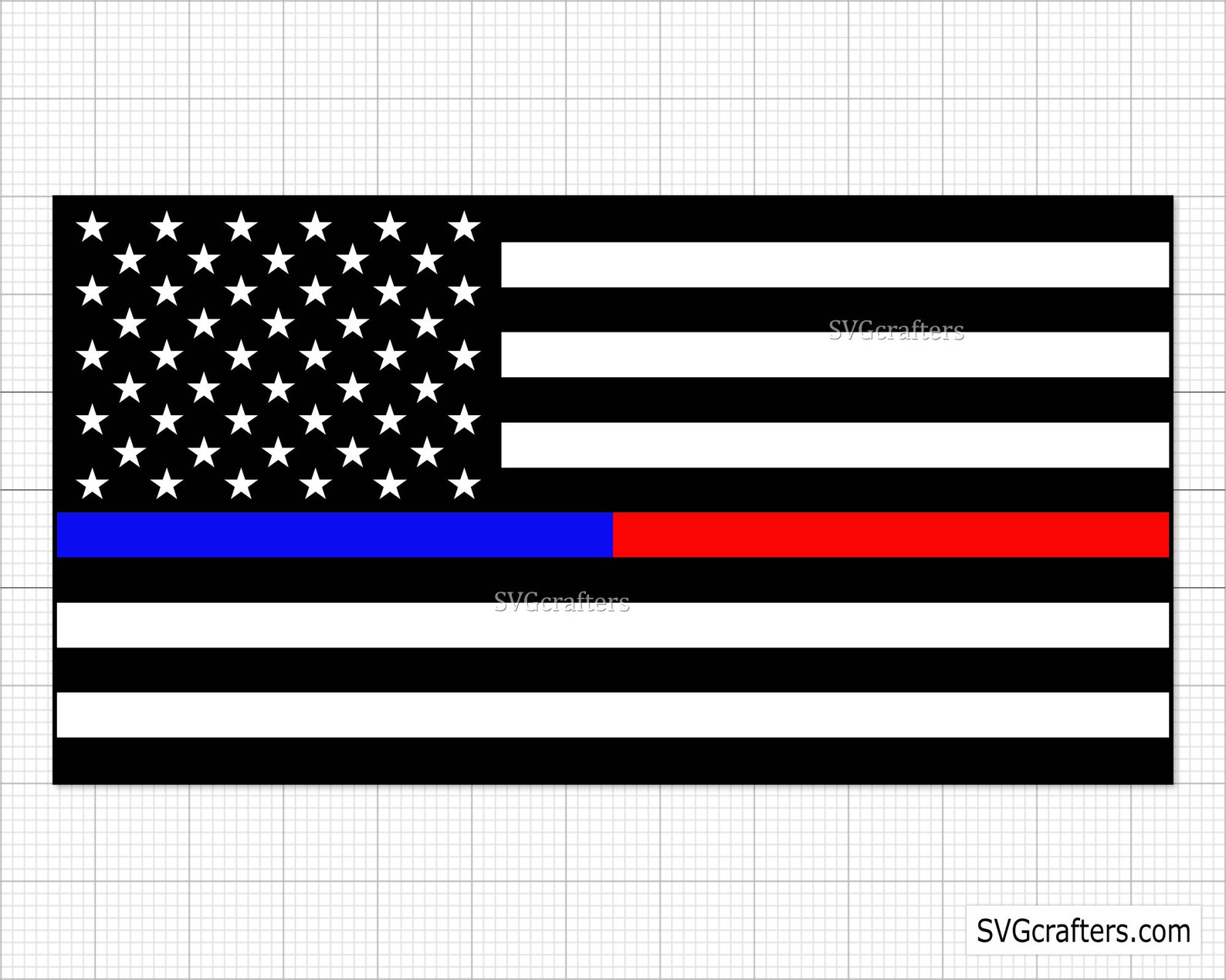 American Flag Thin Blue and Red Line Svg Thin Red Line Svg - Etsy
