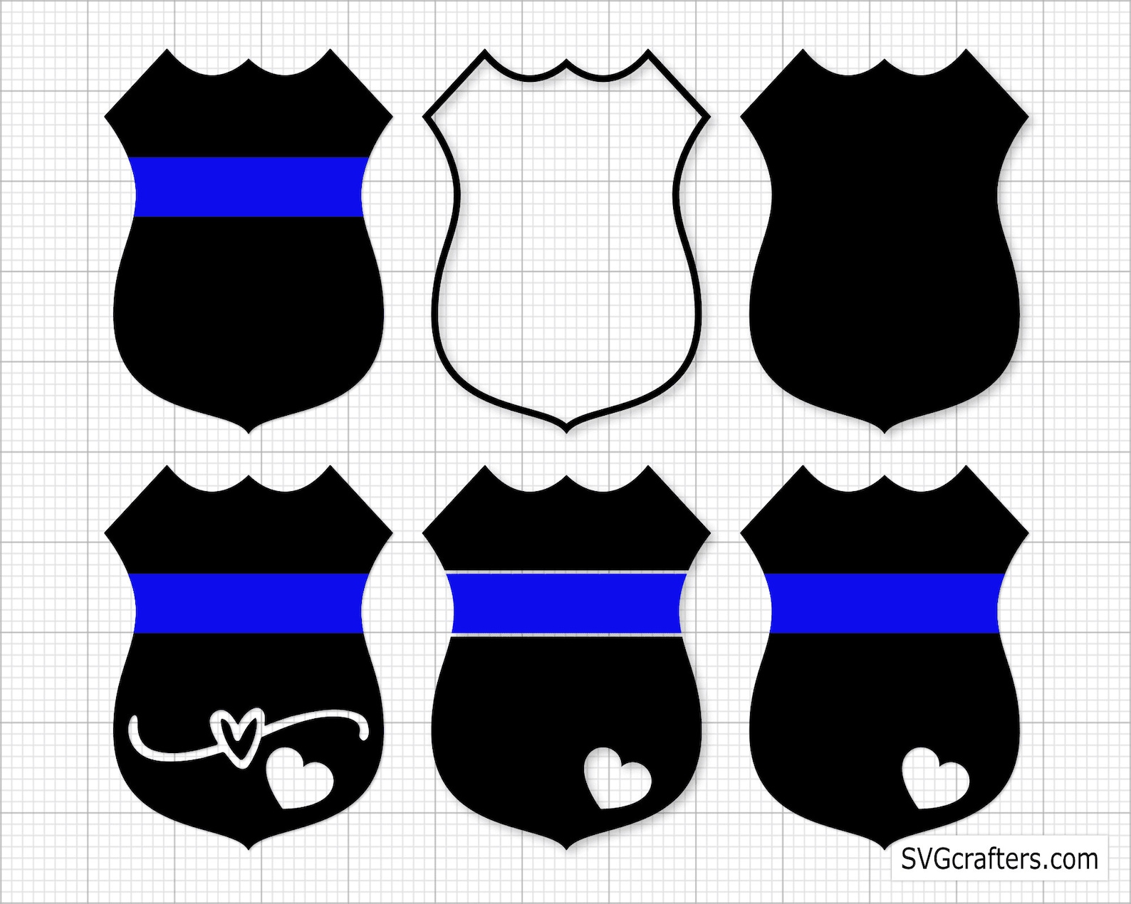 Police Badge Svg Png, Police Svg, Back the Blue Svg, Thin Blue Line Svg ...