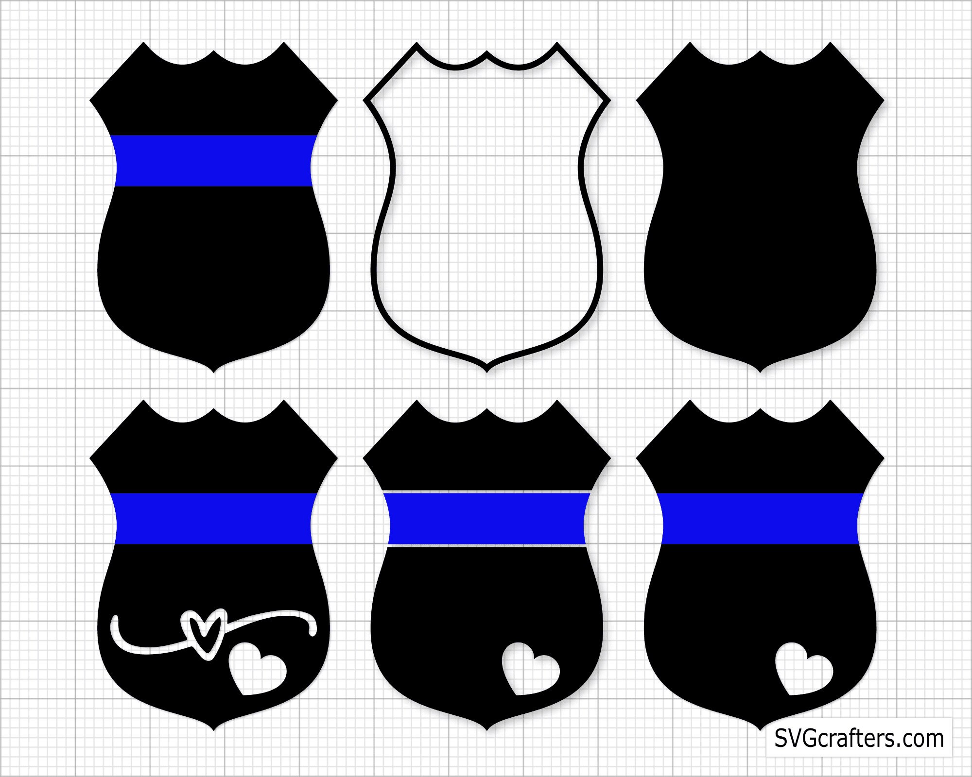 Police Badge Svg Png, Police Svg, Back the Blue Svg, Thin Blue Line Svg ...