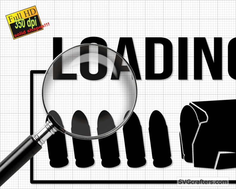 Loading Please Wait Svg Bullet Flag Svg Gun Flag Svg Rifle - Etsy