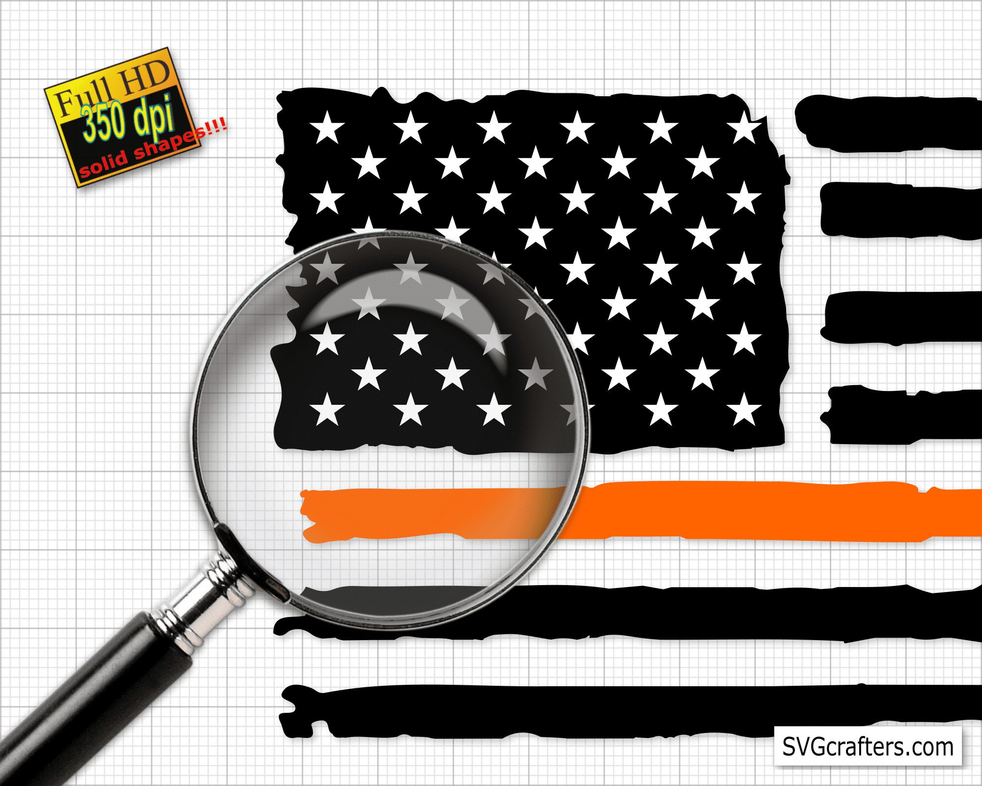 American Thin Orange Line Svg Search and Rescue Svg American - Etsy