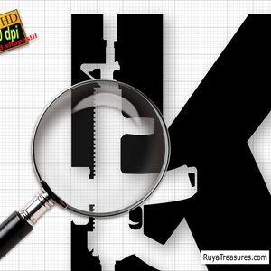 Gun Alphabet Font Letters Svg, Second Amendment Dad Rifle, 2nd ...