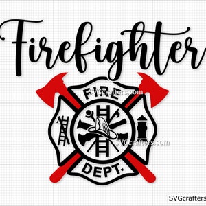 Firefighter Svg Fireman Svg Fire Dept Svg Fire Department | Etsy