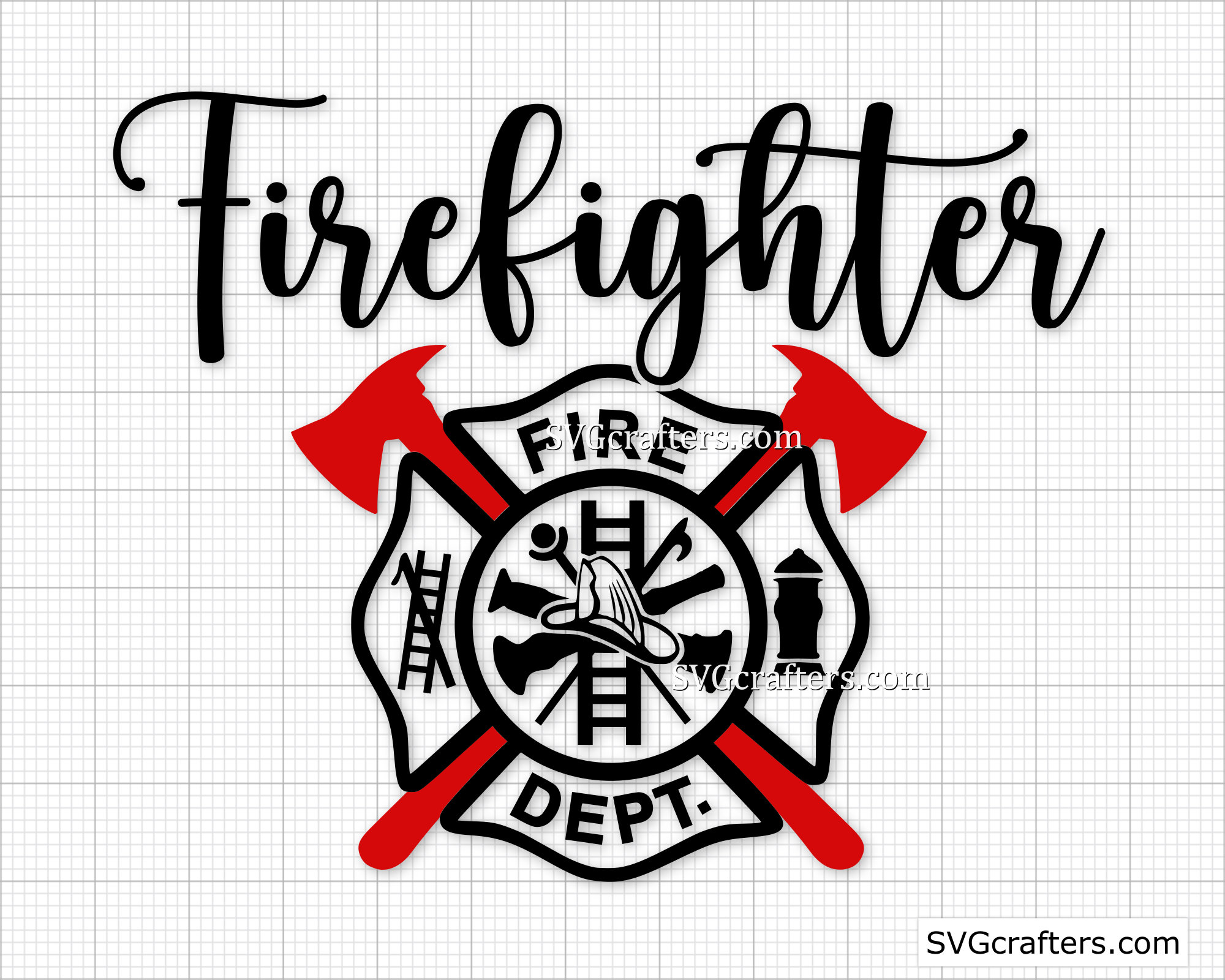 Firefighter Svg Fireman Svg Fire Dept Svg Fire Department | Etsy