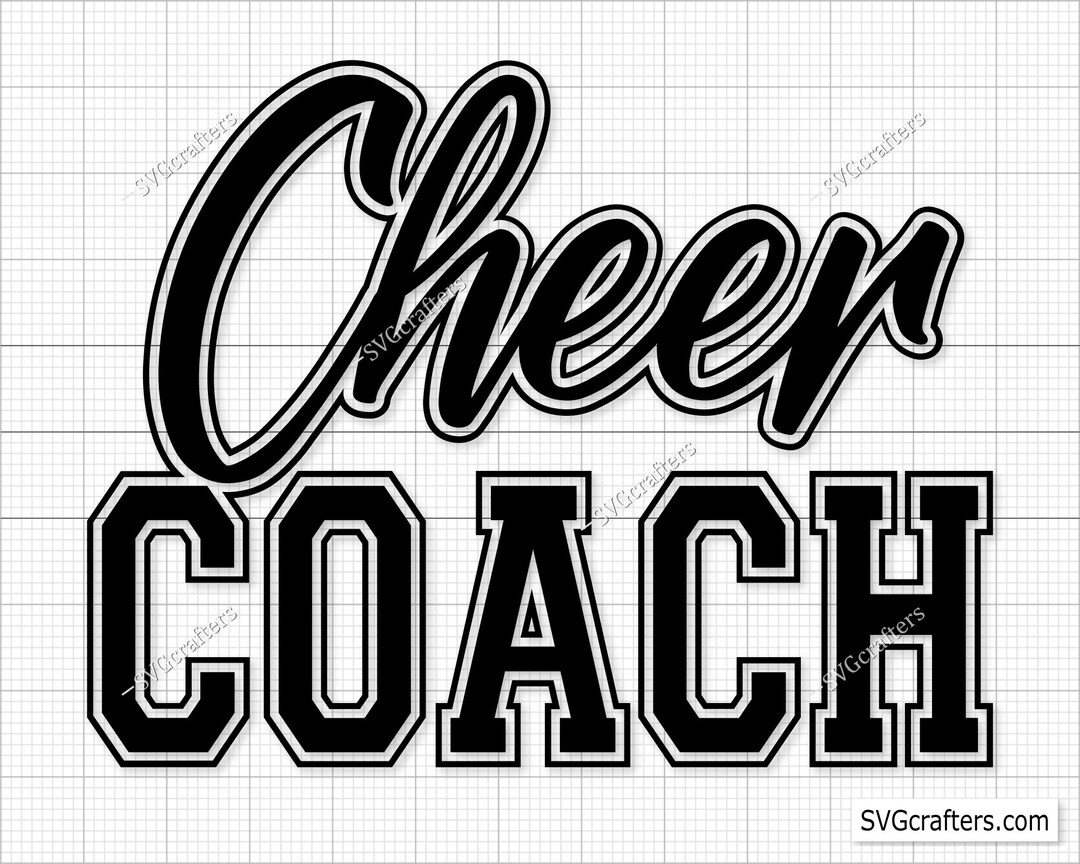 Cheer Coach Svg, Cheerleader Svg, Coach Svg, Football Svg, Cheerleading ...
